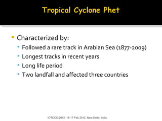 Oman NWP forecast during Phet tropicaal cyclone | PPT