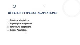 ADAPTATION OF MARINE ORGANISMS TO DIFFERENT ENVIRONMENT | PPTX