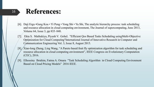 Task Scheduling methodology in cloud computing | PPTX