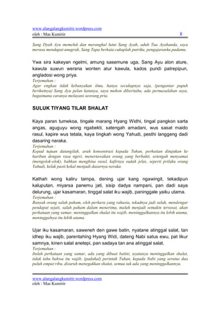 Suluk tiyang-shalat | PDF