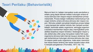 teori pembelajaran fisika | PPTX