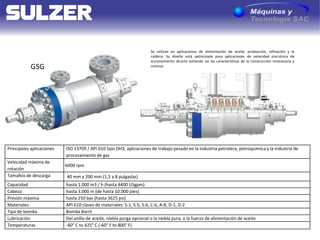Sulzer pumps - proceso de alimentos, metales y fertilizantes | PPTX