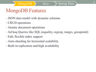 MongoDB + Java + Spring Data | PPT