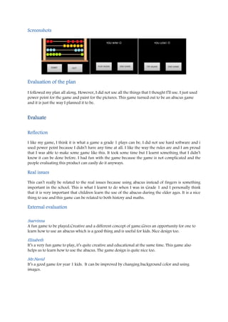 Game Design Cycle | DOCX