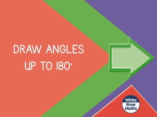 Geometry - Angles - Draw angles up to 180 | PPTX