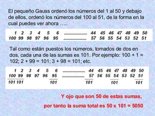 Suma De Gauss | PPT