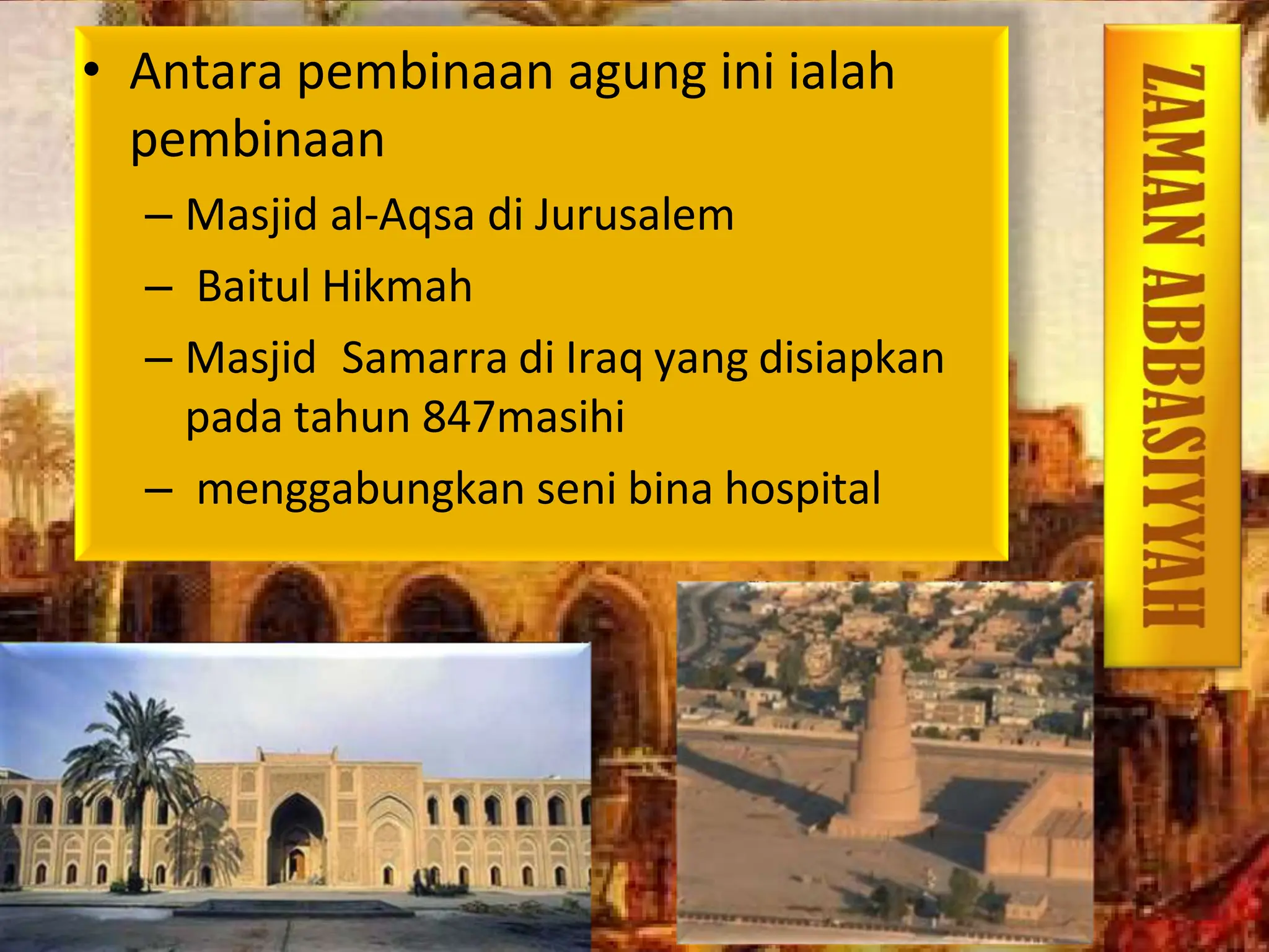 sumabangan tamadun Islam masa zaman dahulu | PPT