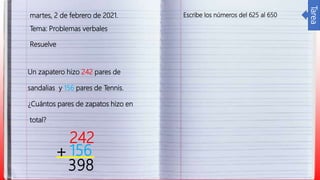 Suma de 3 dígitos y problemas verbales | PPTX