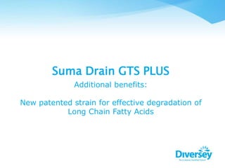 Public Sewer Grease Prevention Using Suma Drain GTS Plus By Diversey | PPTX