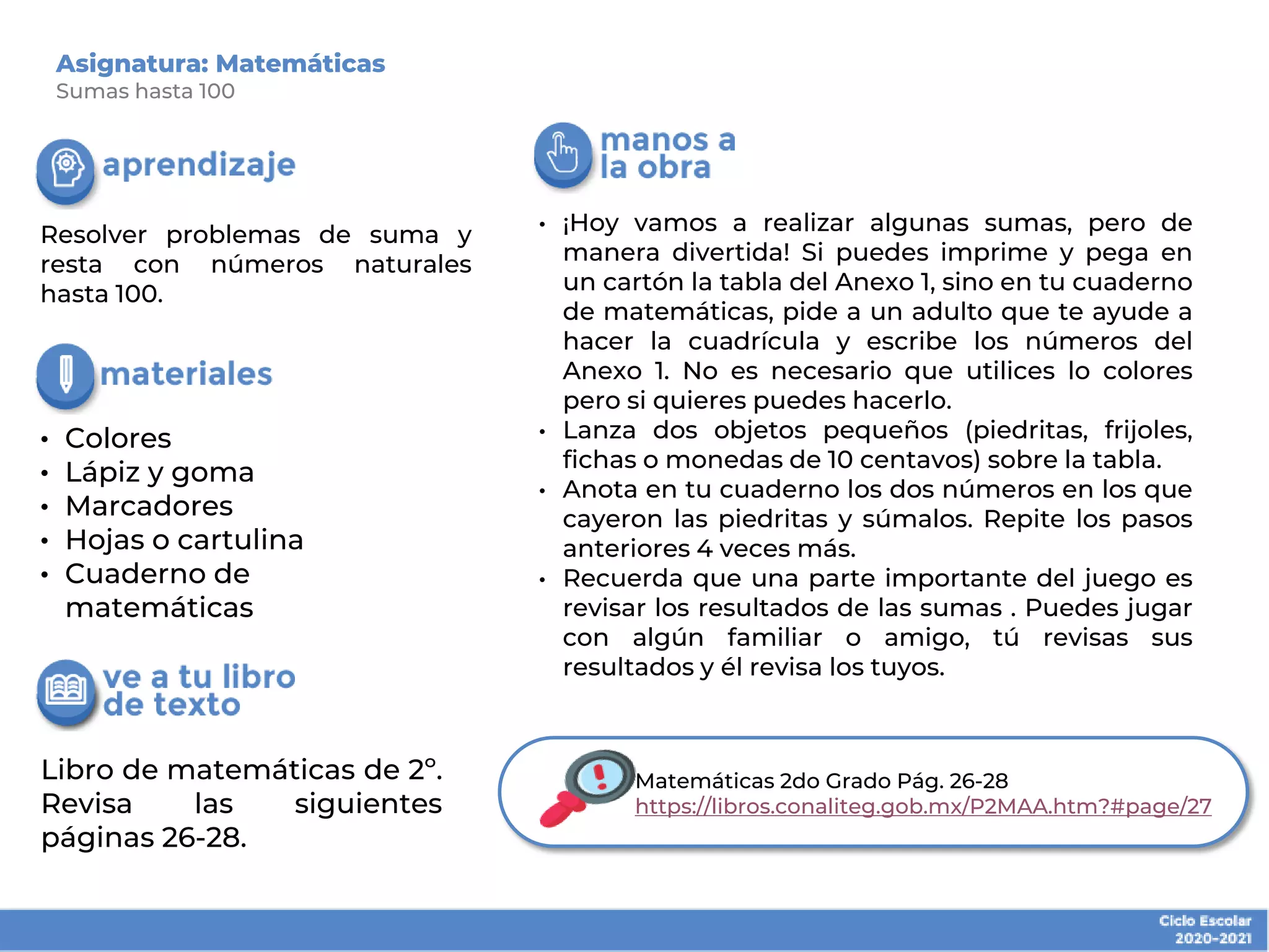 Suma hasta el 100 | PDF