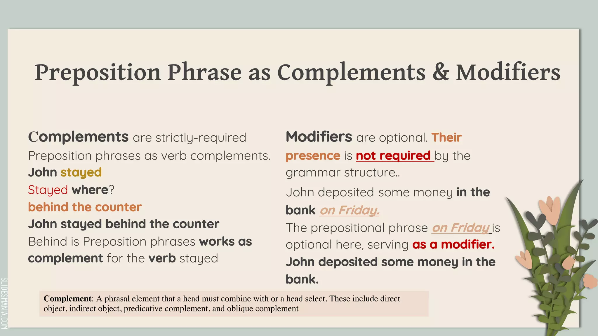 preposition phrase | PDF | Sports