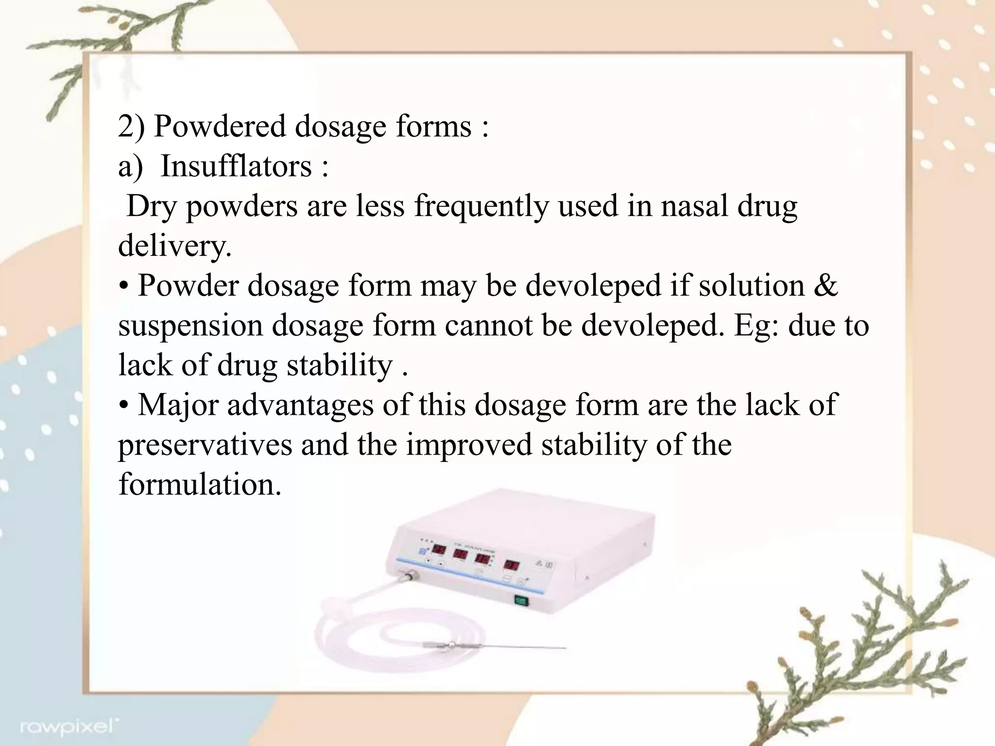Intranasal drug delivery system | PPTX