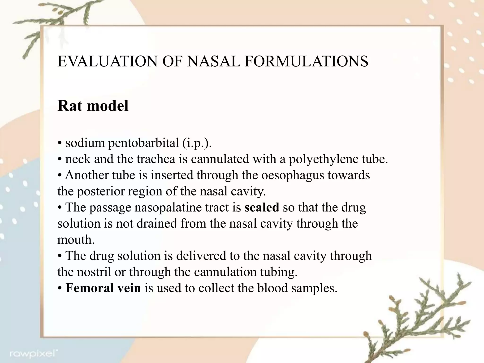 Intranasal drug delivery system | PPTX