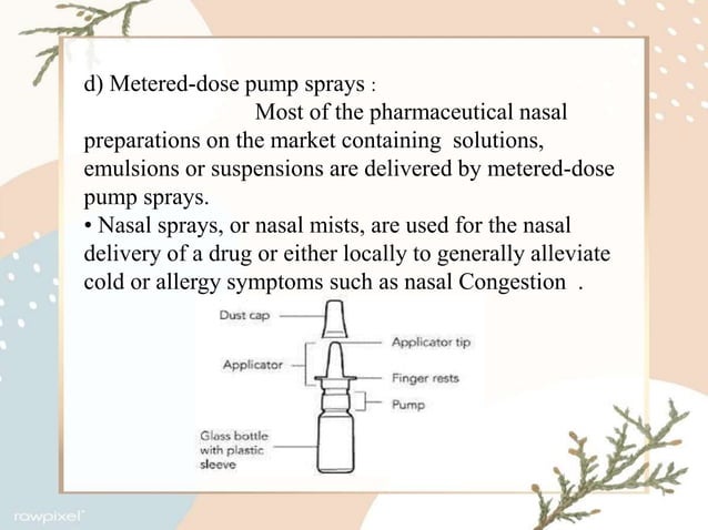 Intranasal drug delivery system | PPTX