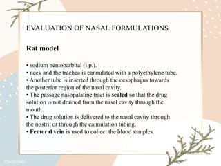 Intranasal drug delivery system | PPTX