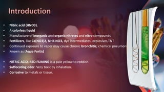Nitric acid Preparation & Uses | PPTX