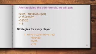 GAME THEORY - Problems on Dominance principle | PPTX