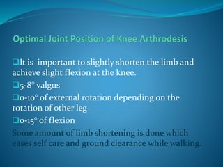 Knee Arthrodesis | PPT