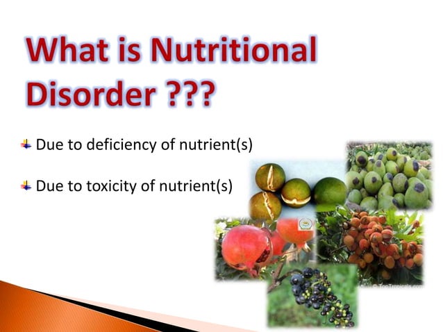 Nutritional disorders in fruit crops | PPTX