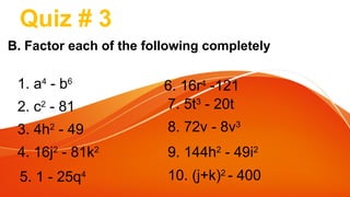 Factoring Sum and Difference of two cubes.pptx | Physics | Science