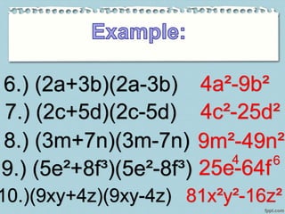 Sum Or Difference Of Squares