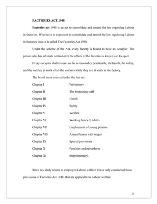 Suman measurement of employee welfare | PDF
