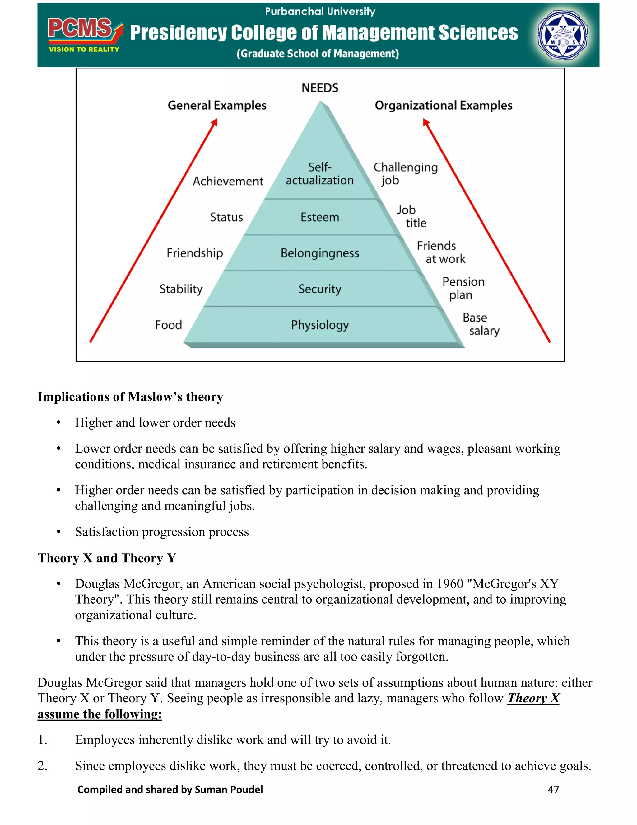 MBA 1s sem Organisational Behaviour Notes | PDF