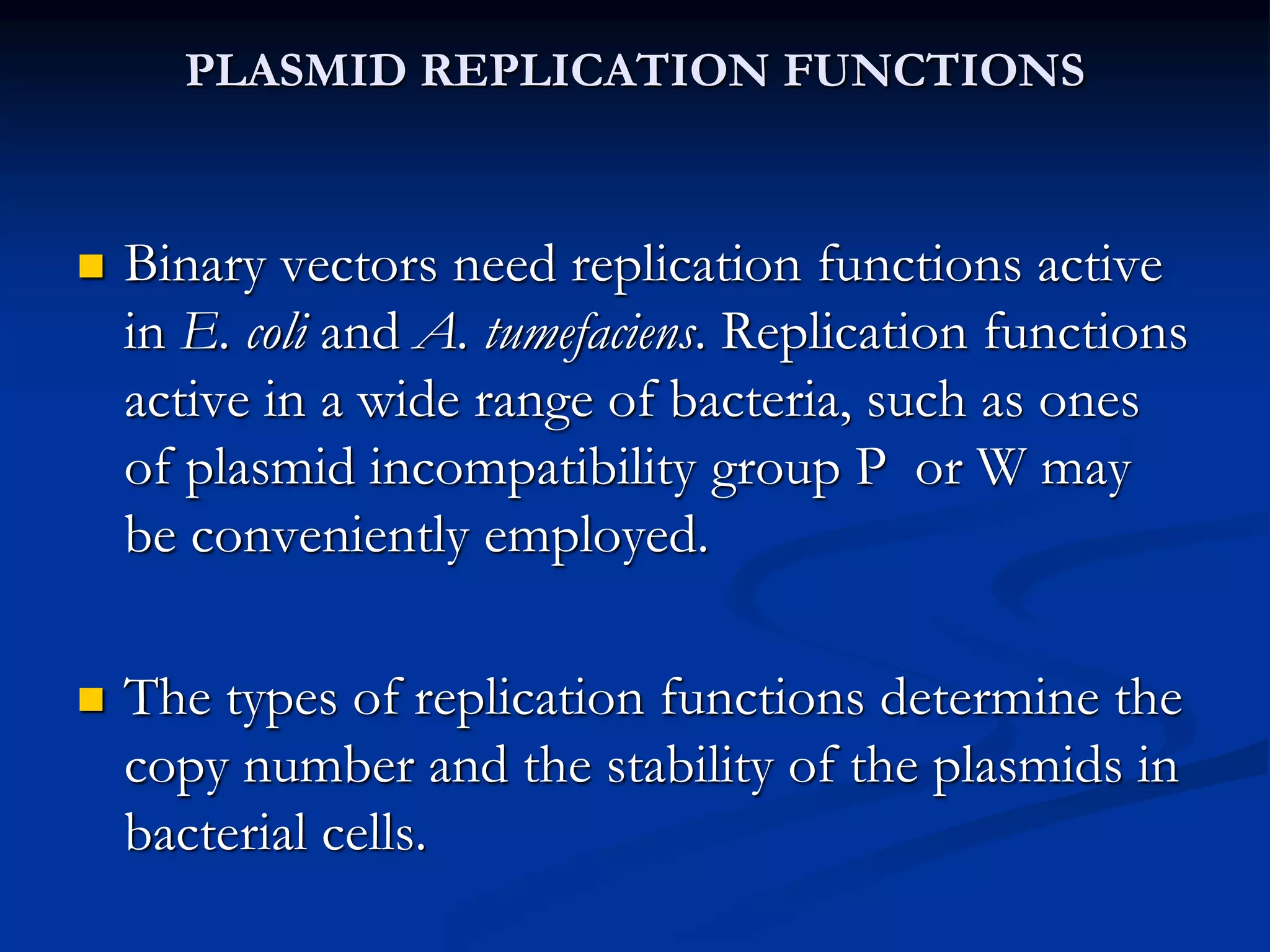 A comprehensive study of shuttle vector & binary vector and its rules of in gene transfer | PPTX