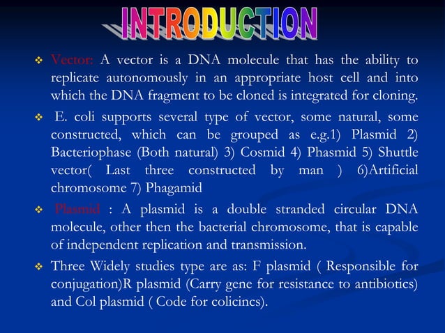 A comprehensive study of shuttle vector & binary vector and its rules of in gene transfer | PPTX ...