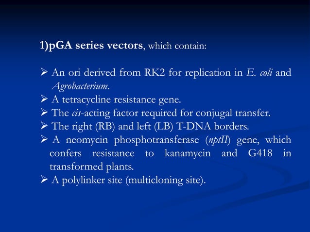 A comprehensive study of shuttle vector & binary vector and its rules of in gene transfer | PPTX ...