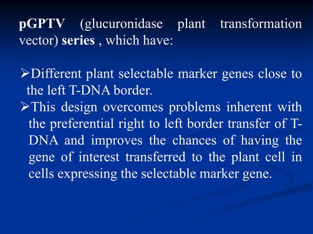 A comprehensive study of shuttle vector & binary vector and its rules of in gene transfer | PPTX ...