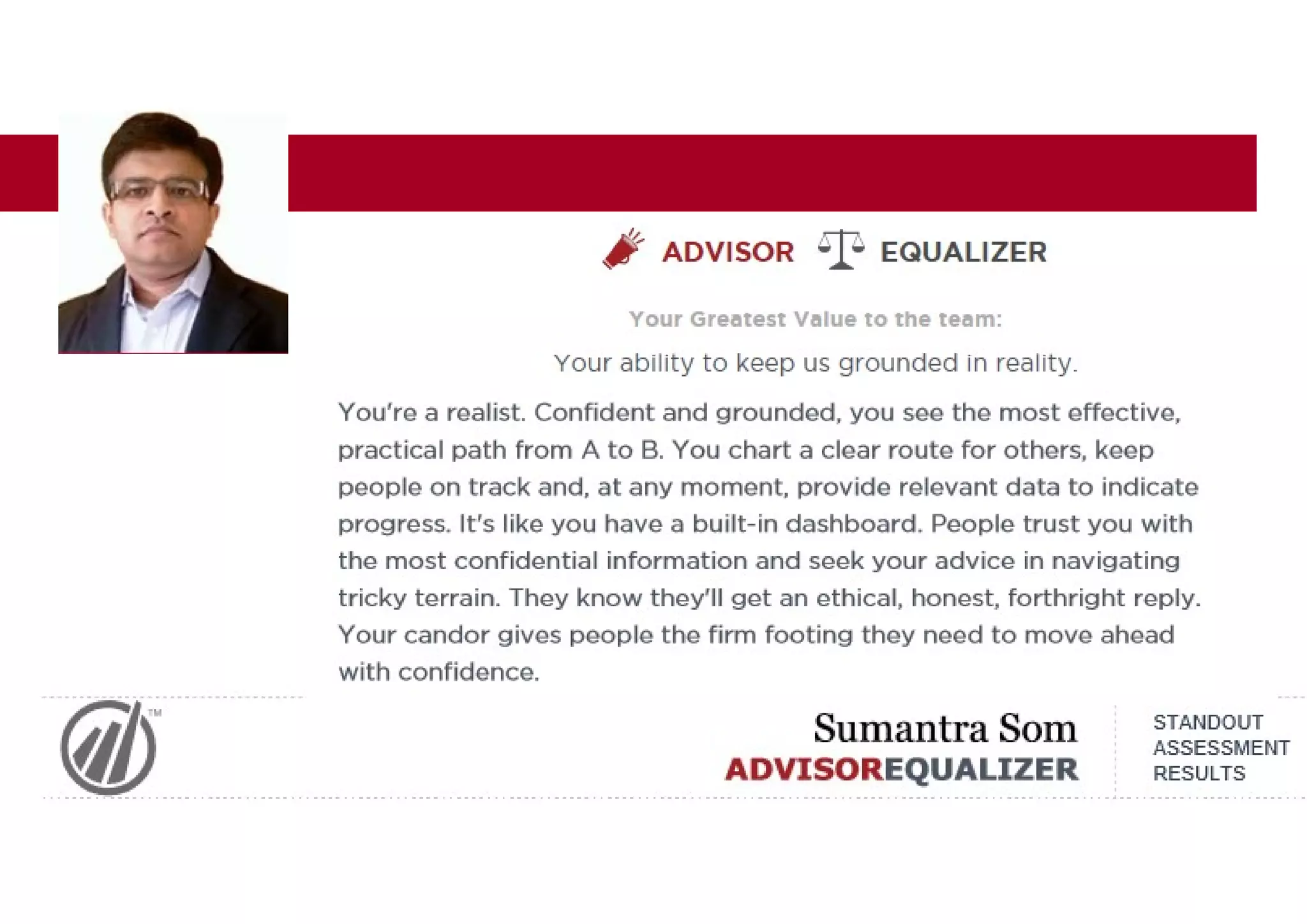 Sumantra Som StandOut Results | PDF