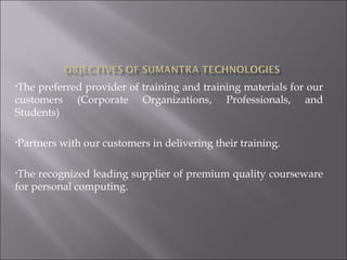 Sumantra technologies | PPT