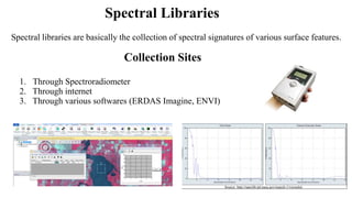 Spectral signature and spectral libraries | PPTX