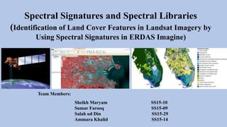 Spectral signature and spectral libraries | PPTX
