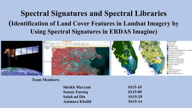 Spectral signature and spectral libraries | PPTX