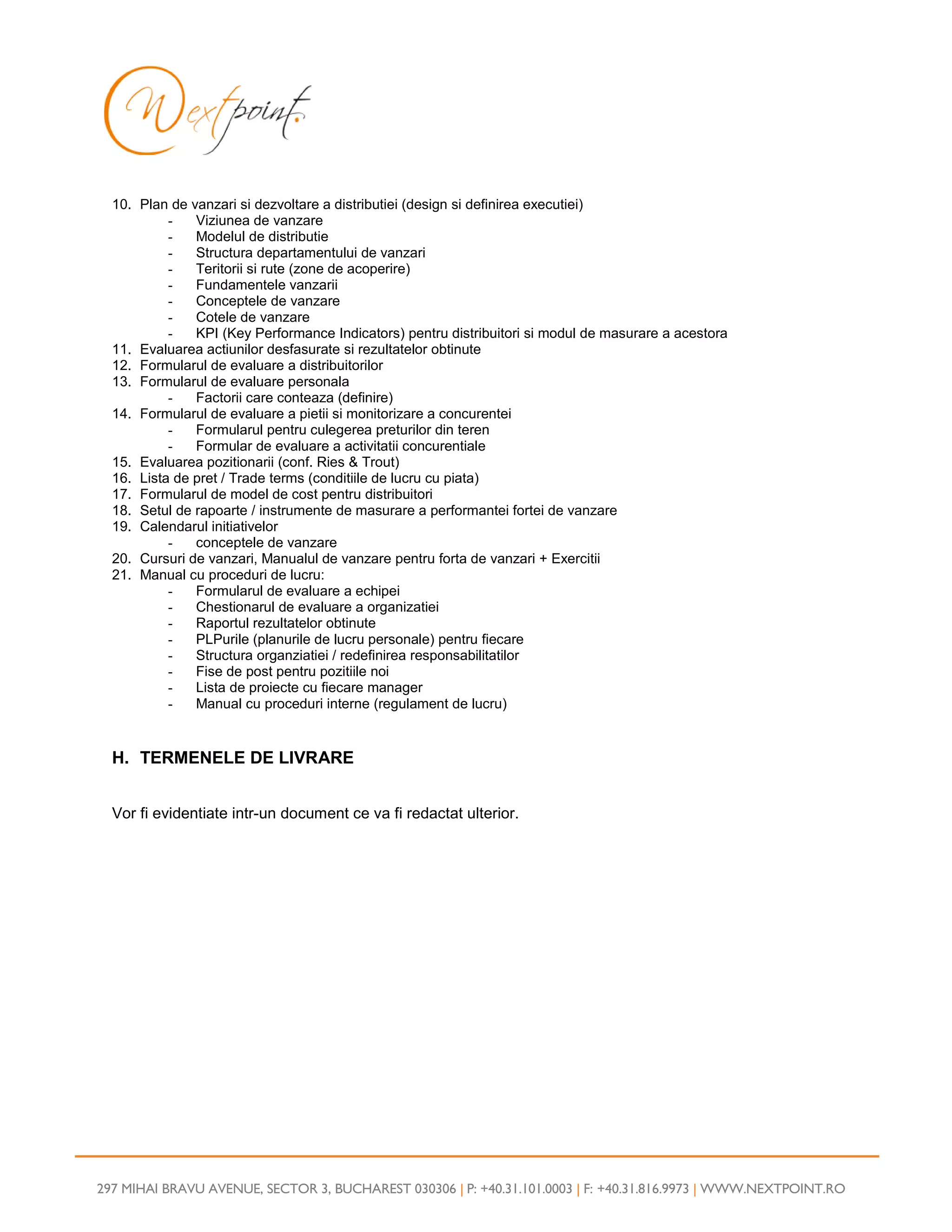 Sumar - plan de actiuni pentru cresterea vanzarilor | PDF