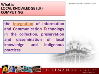 Local Knowledge Computing | PPSX