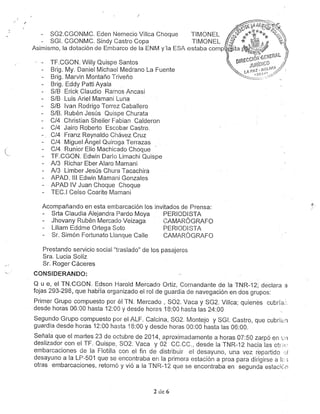 Sumario informativo militar del naufragio de la embarcación TNR-12 | PDF