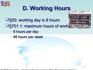 Sumary Of Liberian Labour Law | PPT