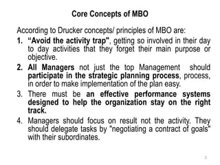 Sumary of mbo presentation | PPT