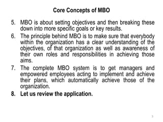 Sumary of mbo presentation | PPT