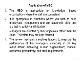 Sumary of mbo presentation | PPT