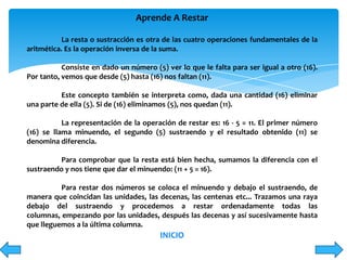 Sumar y restar, maria guerra | PPTX