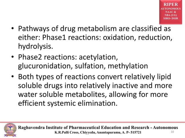 Polymorphism Affecting Drug Metabolism Ppt