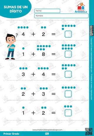 Sumas para primer grado nivel 1.pdf