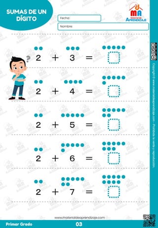 Sumas para primer grado nivel 1.pdf