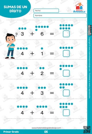 Sumas para primer grado nivel 1.pdf
