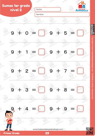Sumas para primer grado nivel 2.pdf