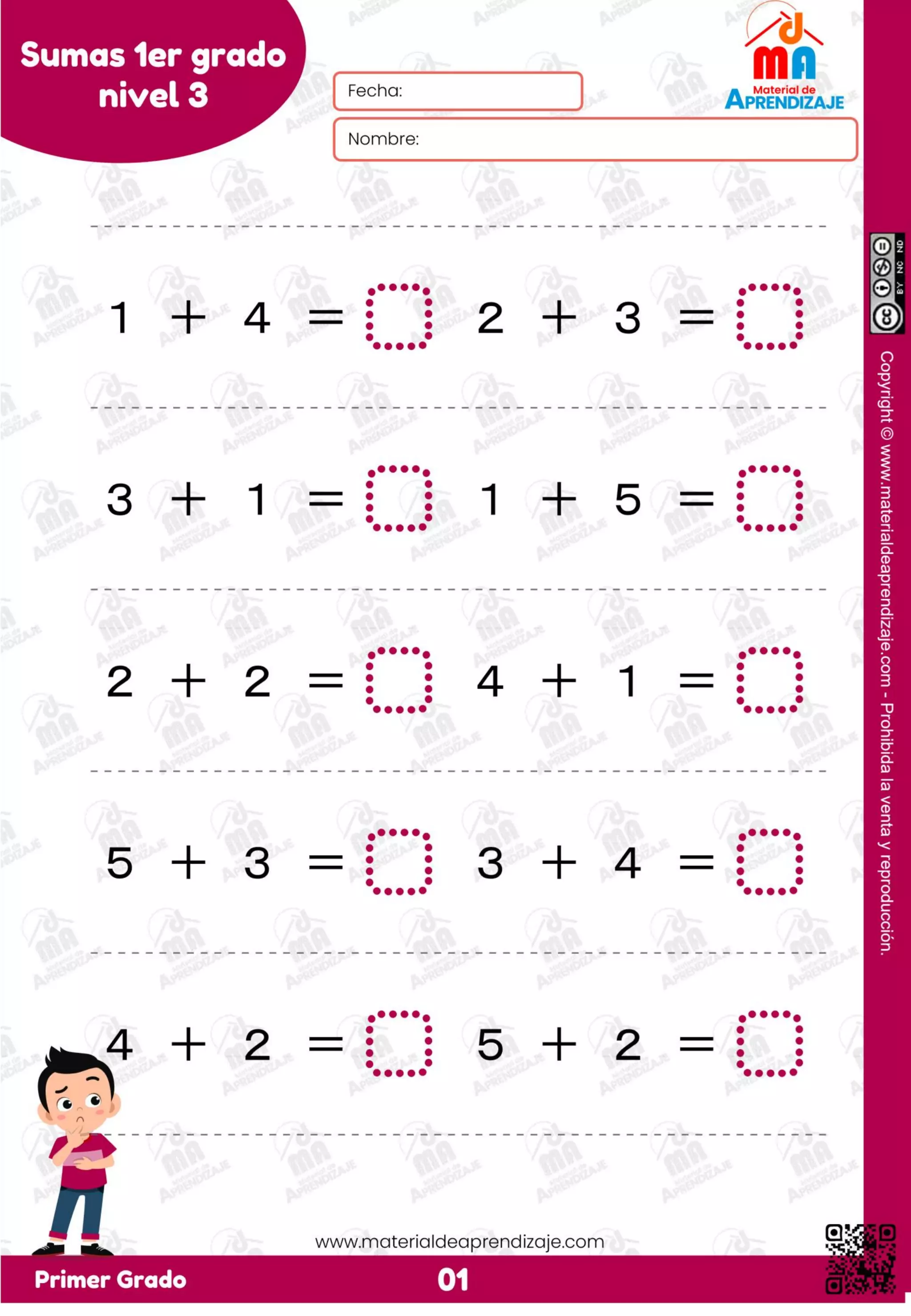 Sumas para primer grado nivel 3.pdf